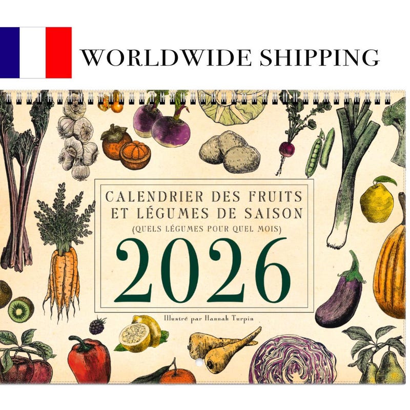 French Language 2026 Calendar - Etsy Canada