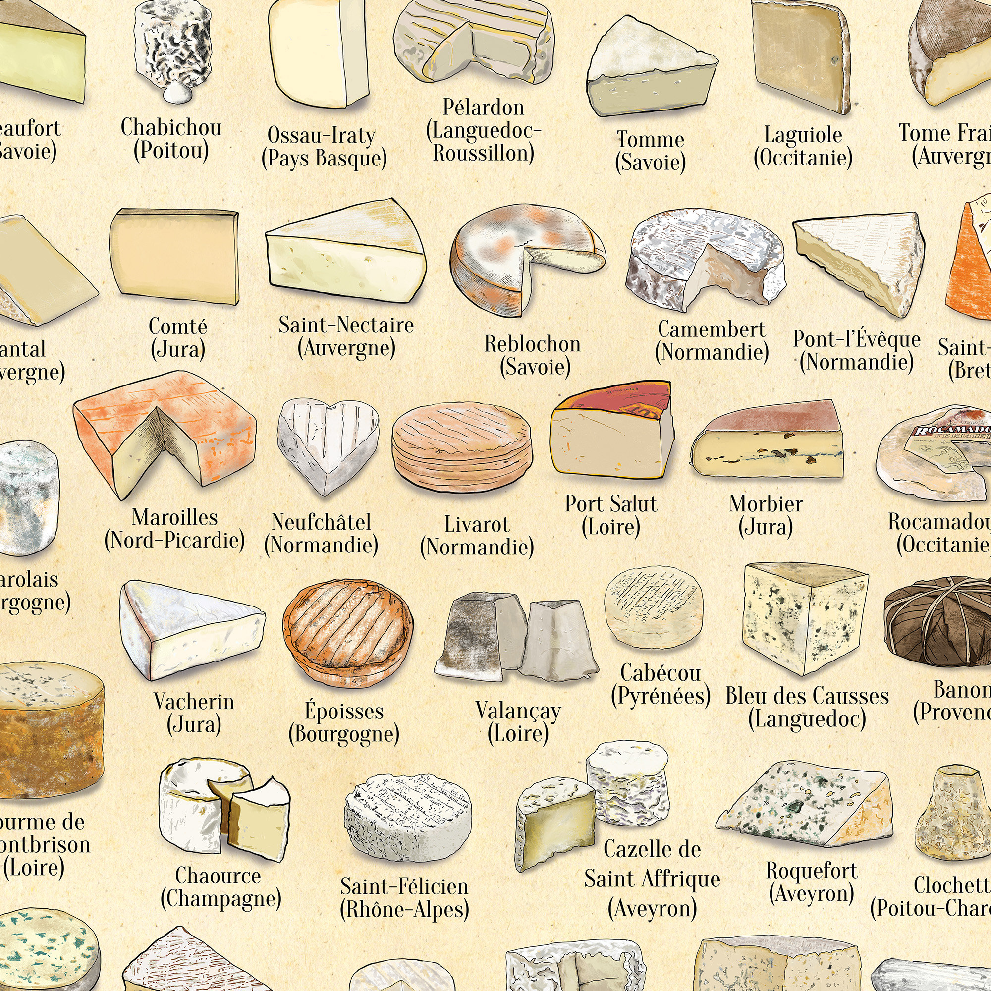 Vintage FRENCH cheese poster sold by Lucas Reis Pereira | SKU 1044124 ...