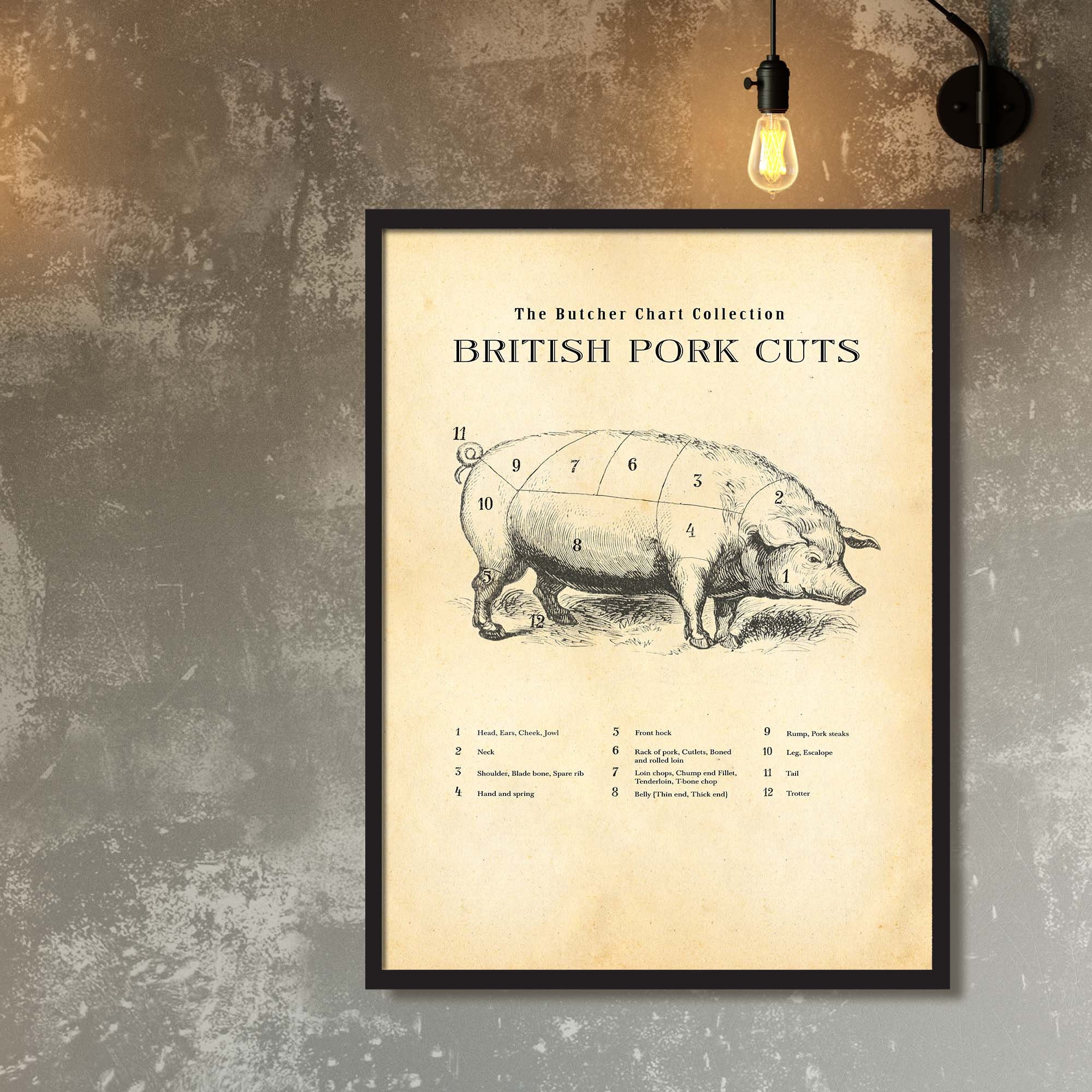 British Butcher Chart Set, Meat Cuts Diagram, 3 for 2 Offer - Etsy Canada