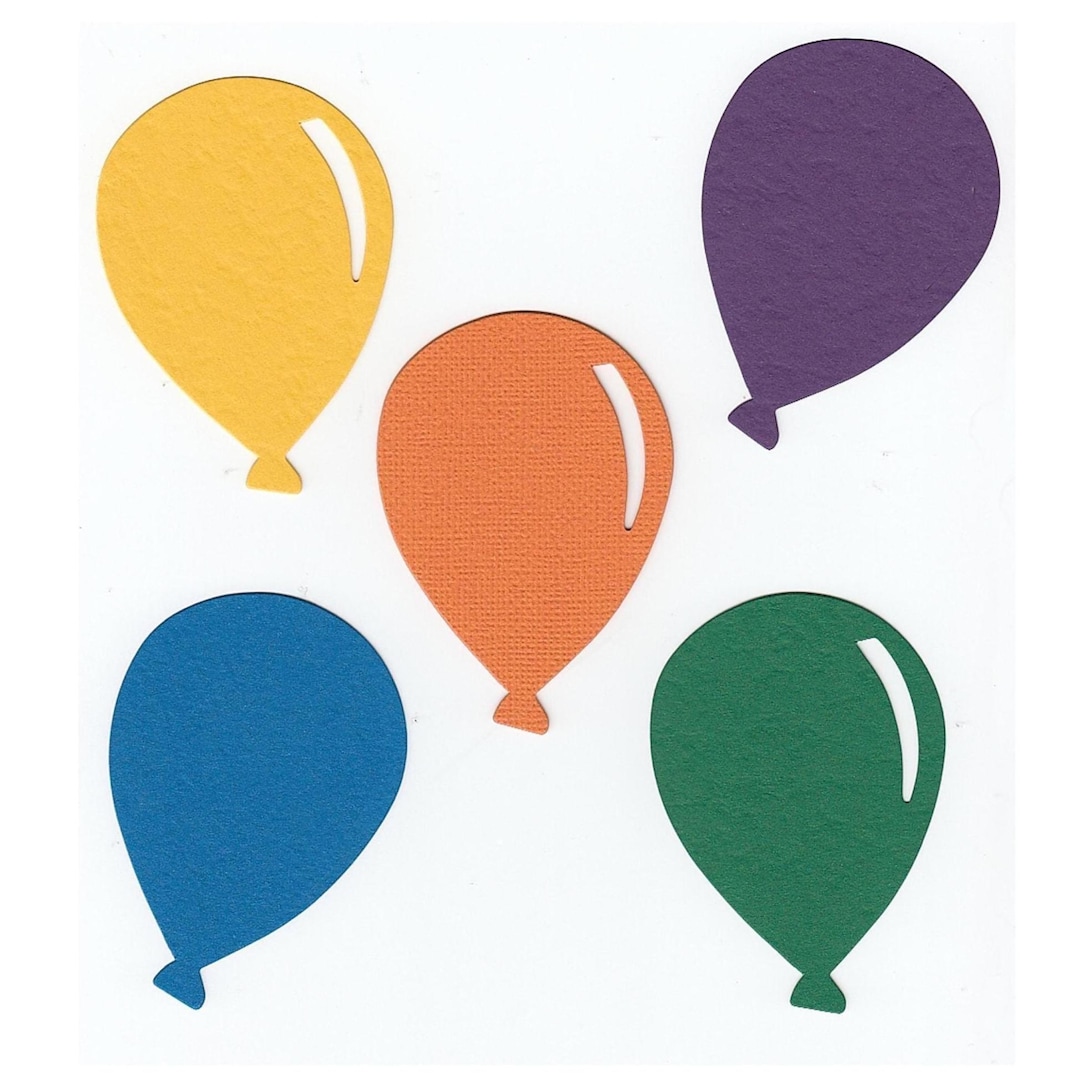 Balloon Die Cuts: Cardstock Party Decor Pieces (assorted or Custom ...