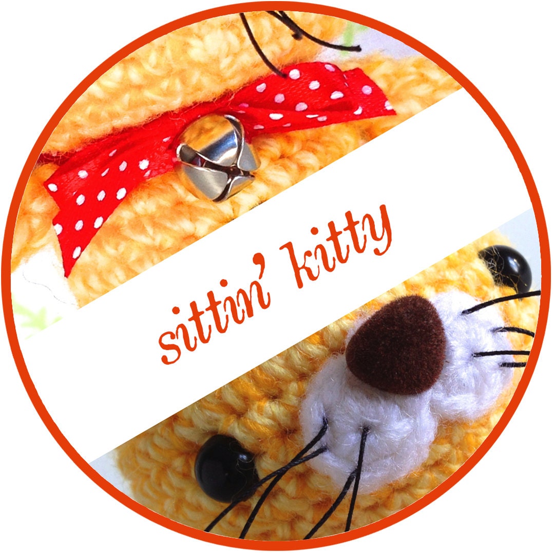 Sittin' Kitty Pattern - Crochet Amigurumi Cat Pattern - Tutorial Links ...