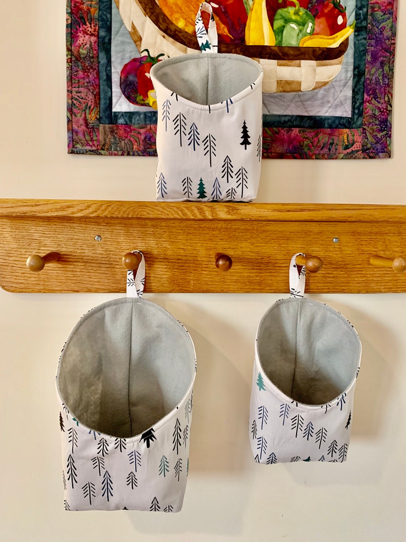 Storage Pods Hanging Bag Fabric Storage Bins Standing Pod | Etsy