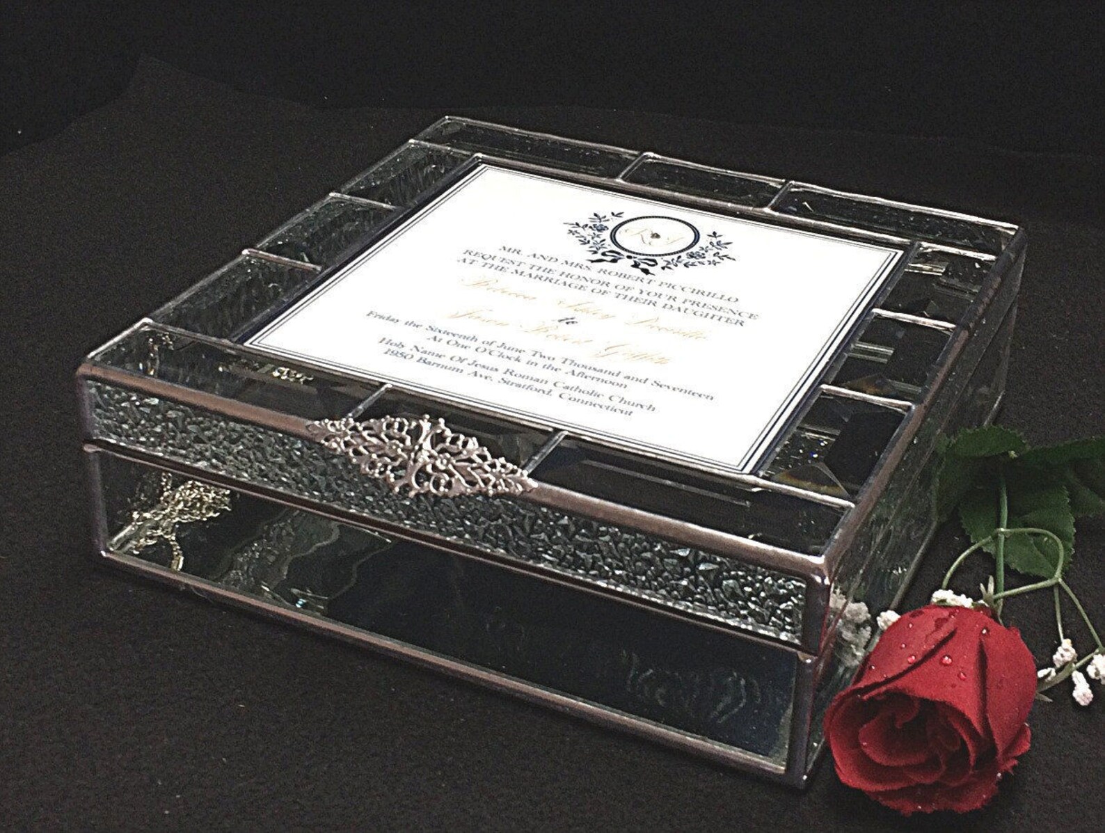 Invitation Card Box 6x6 Keepsake Gift Box in - Etsy