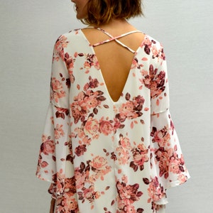 SALE Bunga Mini Dress in Rose - Etsy