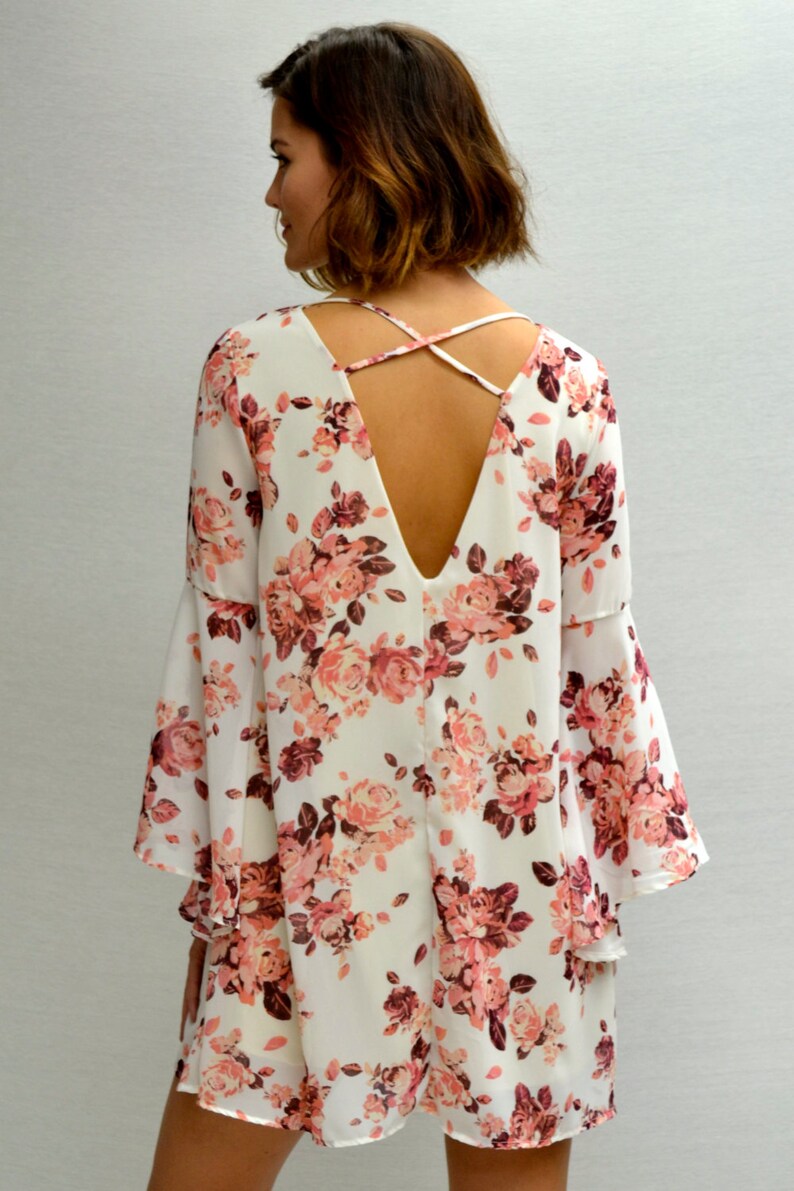 SALE Bunga Mini Dress in Rose - Etsy