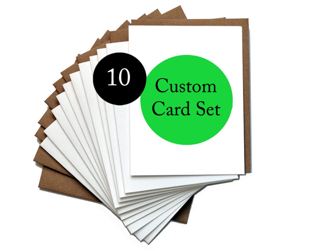 Set of 10 Cards Save 20%, Buy 8 Get Two Free - Etsy