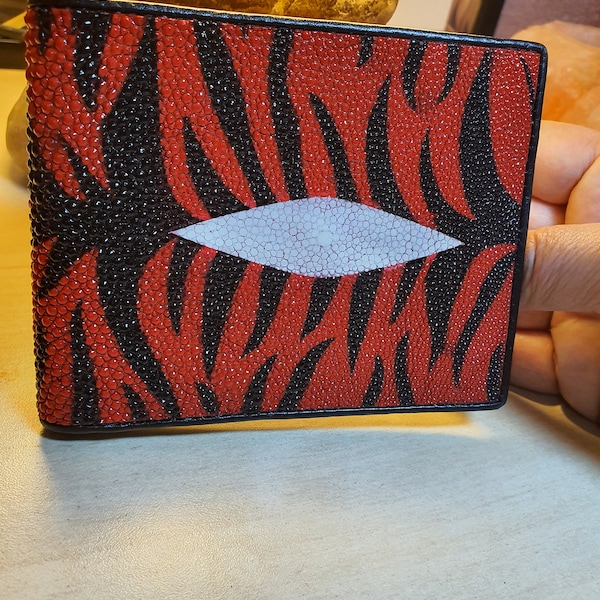 Fish Skin Leather Wallet - Etsy