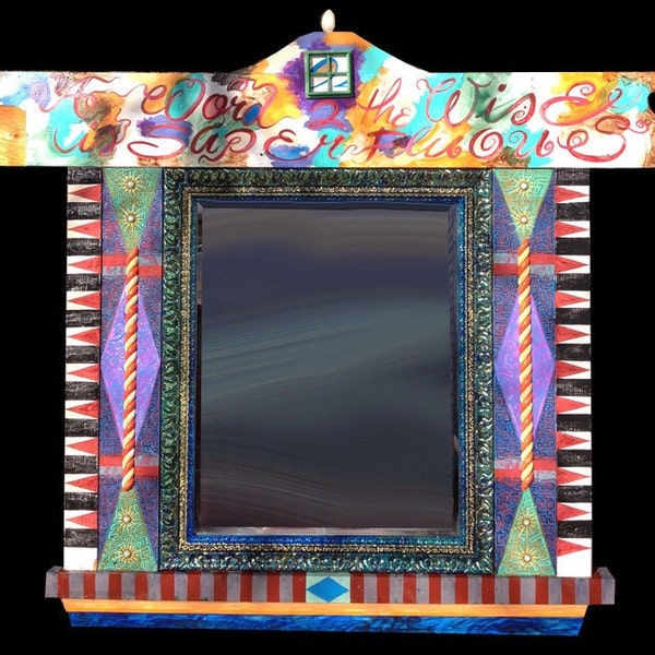 Hand Painted Mirror - Etsy