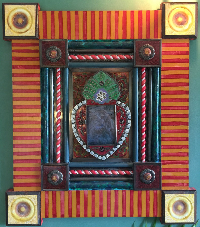 By Heart - Framed Painted Mexican Nicho - Etsy