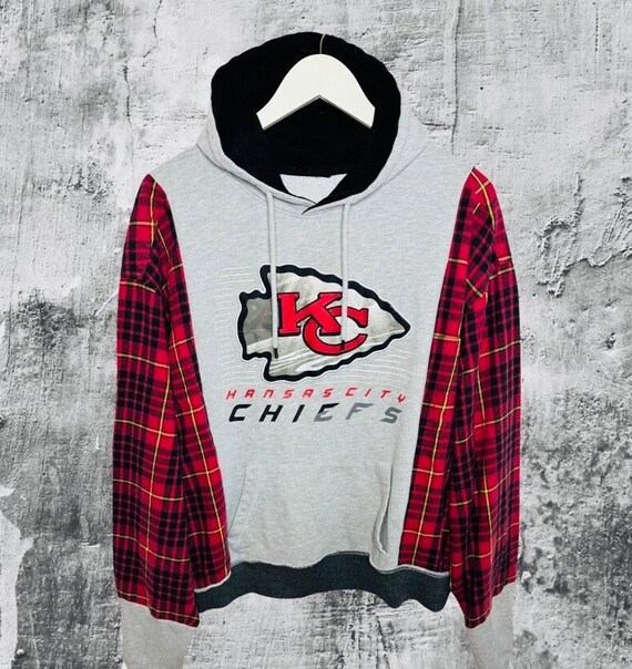 Custom Reworked Upcycled Kansas City Chiefs Flannel H… - Gem