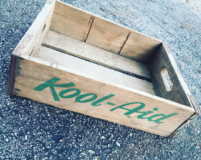 Very Rare Vintage Kool Aid Beverages Wood Soda Pop Crate - Etsy