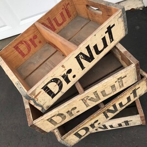 4 Very Rare Vintage Dr Nut Wood Soda Pop Crates Lot Jennings | Etsy