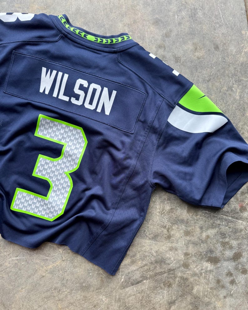 Nike Seattle Seahawks Football NFL Custom Crop Style #3 Jersey ( White ...