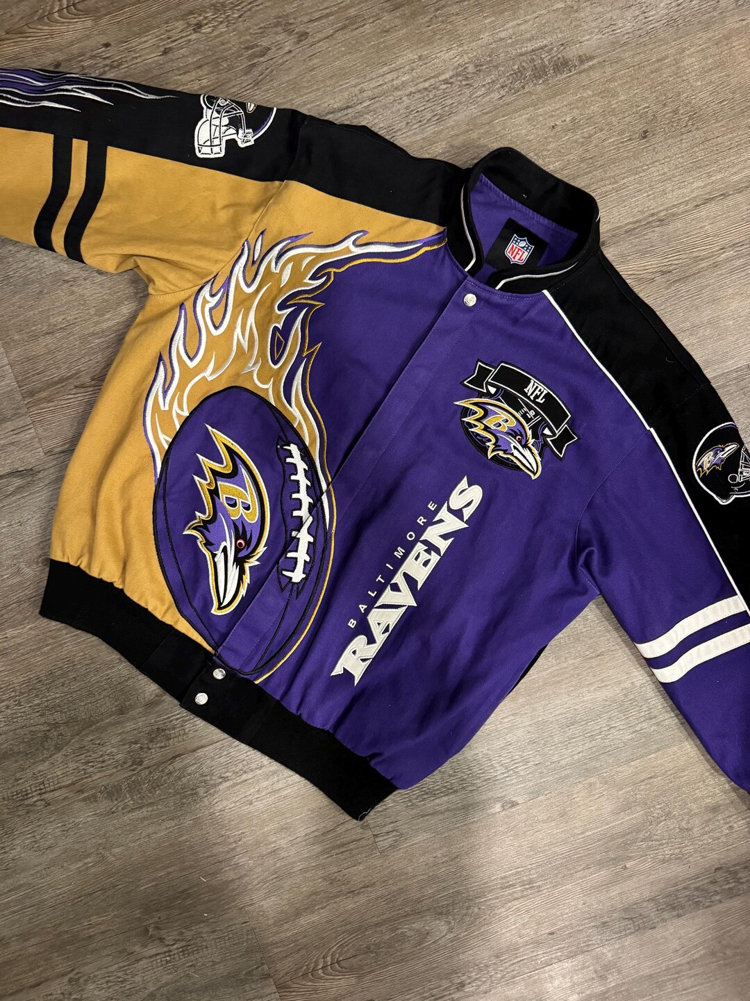 Vintage 00s Y2K NFL Baltimore Ravens Football Very Rare Embroidered ...