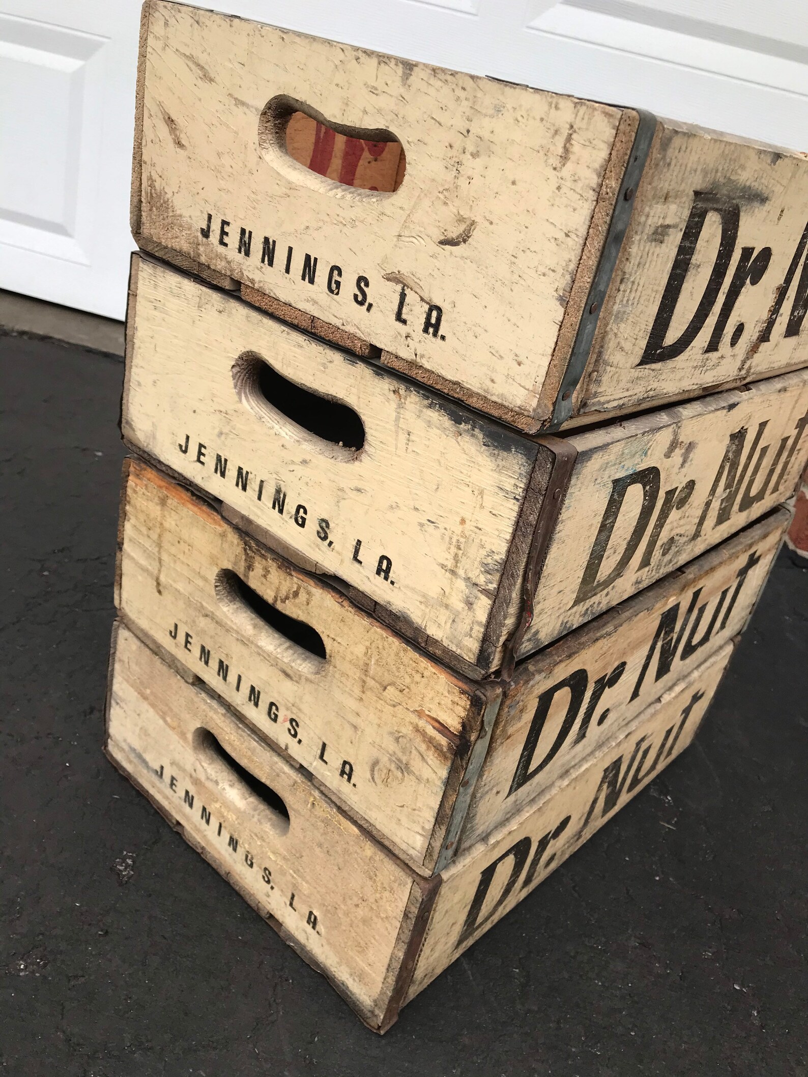 4 Very Rare Vintage Dr Nut Wood Soda Pop Crates Lot Jennings | Etsy
