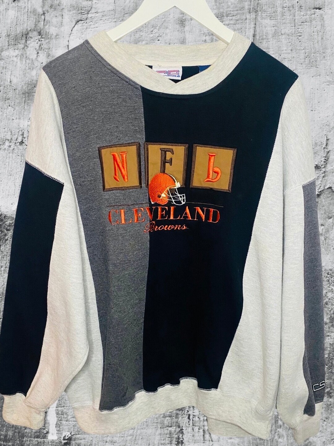 Vintage 90s NFL Cleveland Browns Very Rare Colorblock - Etsy