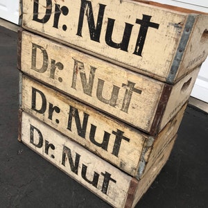 4 Very Rare Vintage Dr Nut Wood Soda Pop Crates Lot Jennings | Etsy