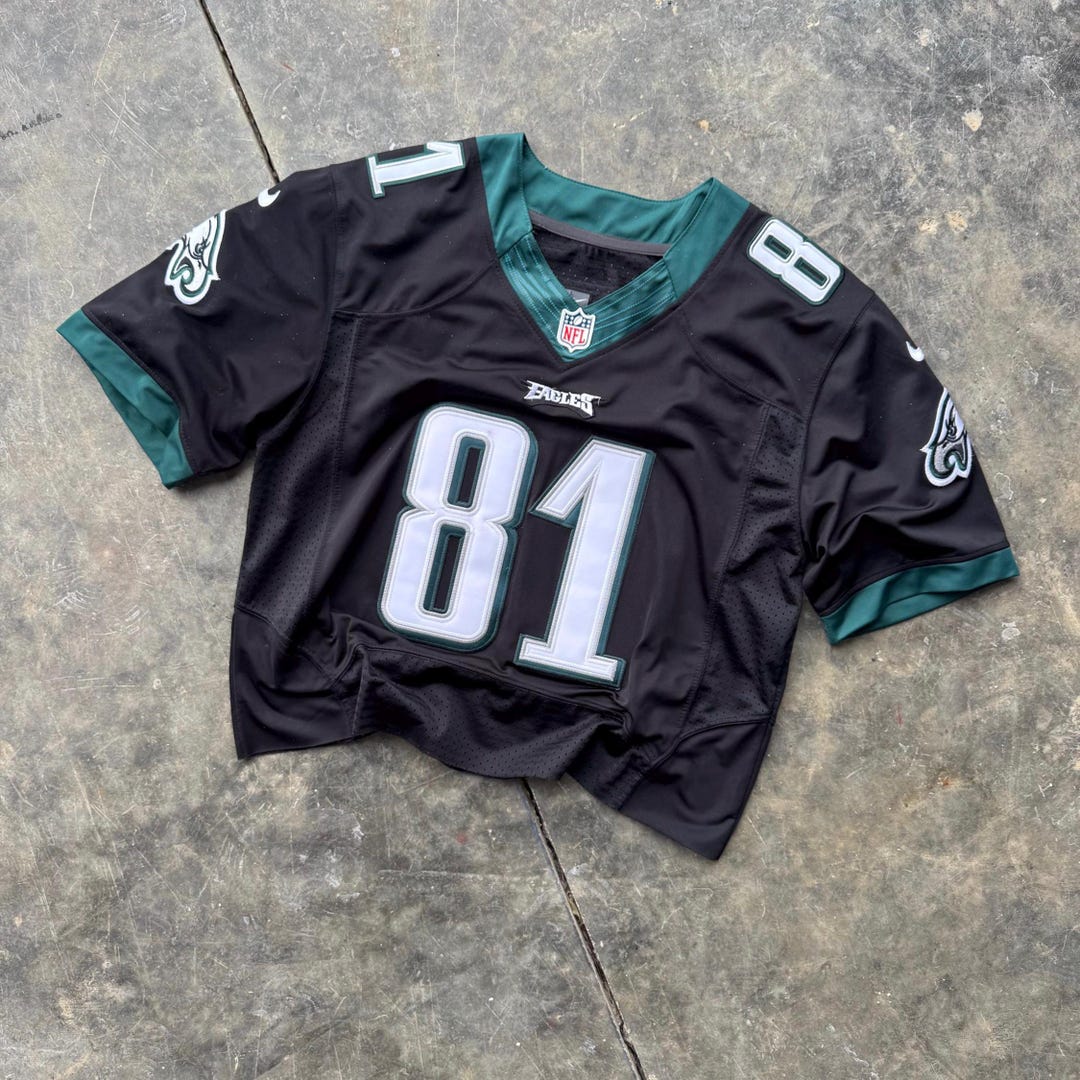 Nike on Field NFL 81 Philadelphia Eagles Custom Raw Crop Jersey - Etsy