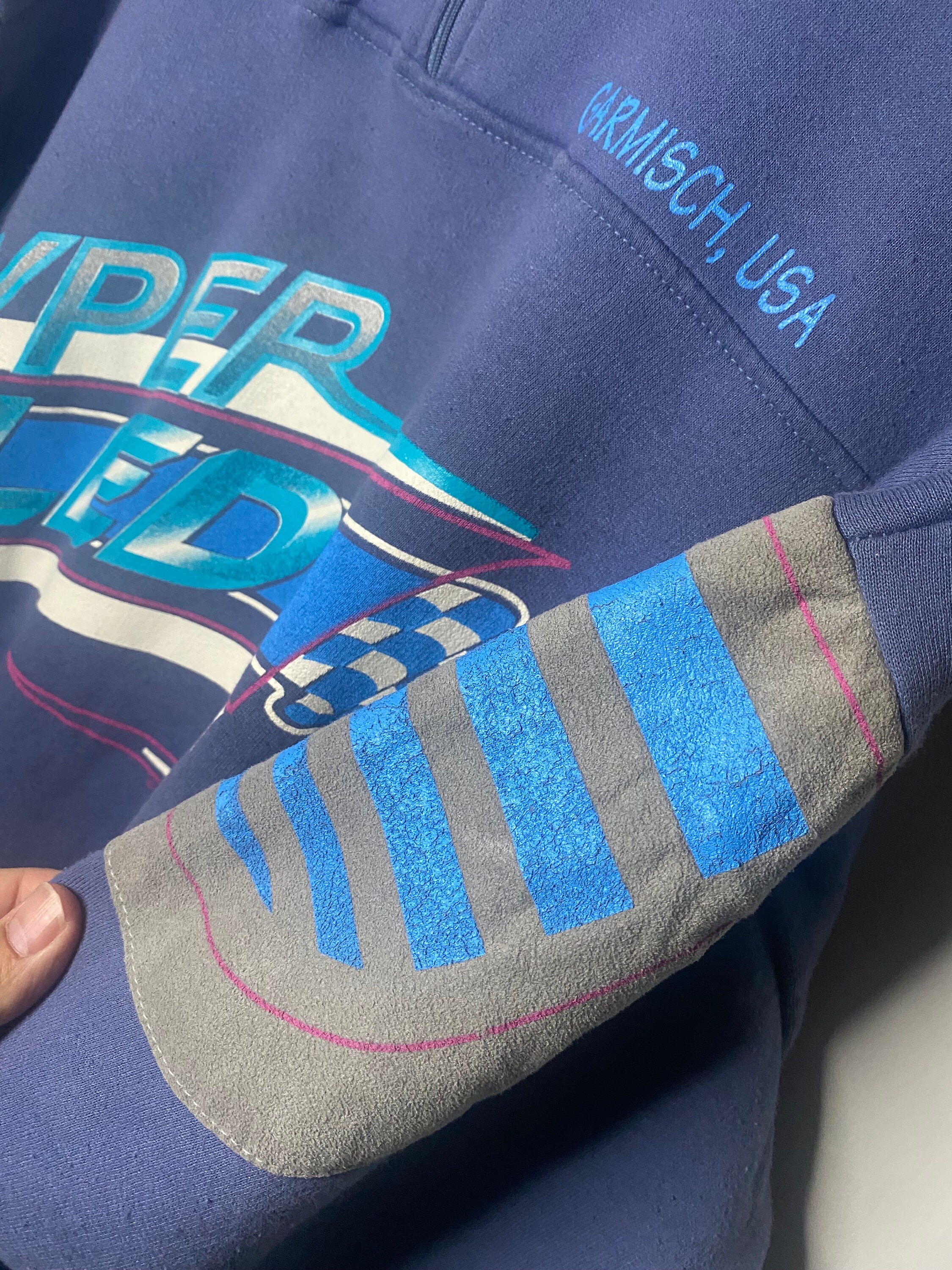 Rare Vintage 90’s Hyper Sled Snowmobile Ski Garmisch USA Crewneck ...