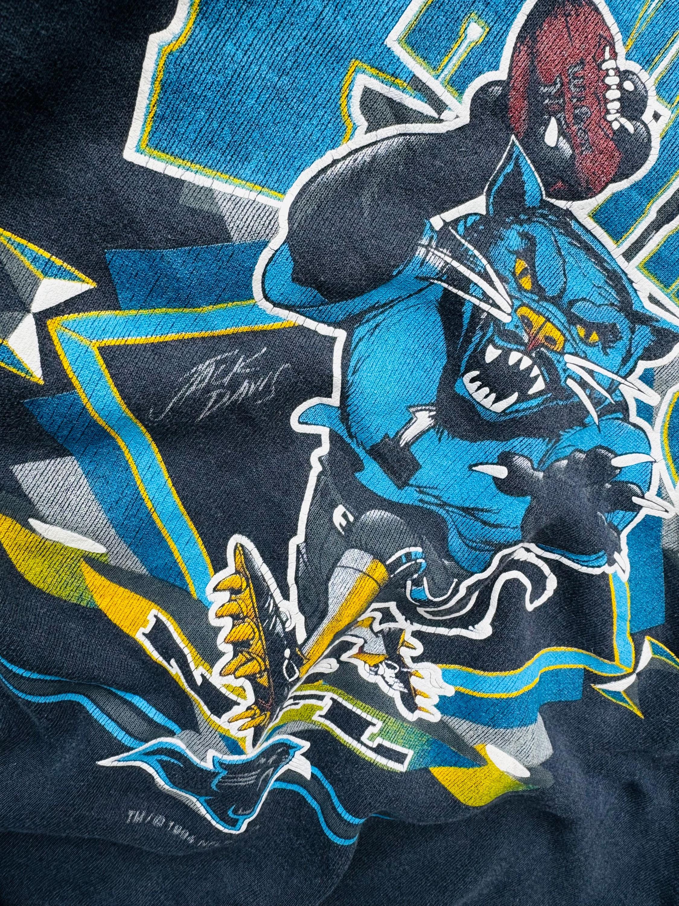 Vintage 1994 NFL Carolina Panthers Jack Davis Rare Crewneck Sweatshirt ...
