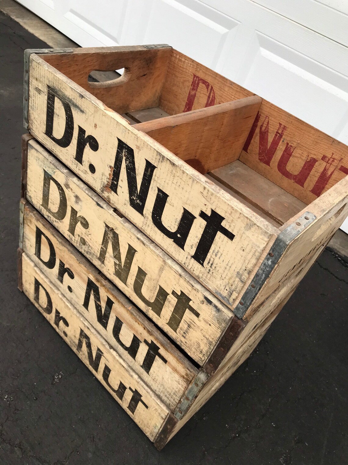4 Very Rare Vintage Dr Nut Wood Soda Pop Crates Lot Jennings | Etsy