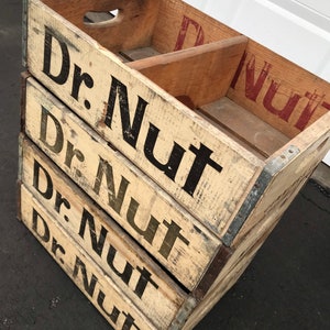4 Very Rare Vintage Dr Nut Wood Soda Pop Crates Lot Jennings | Etsy