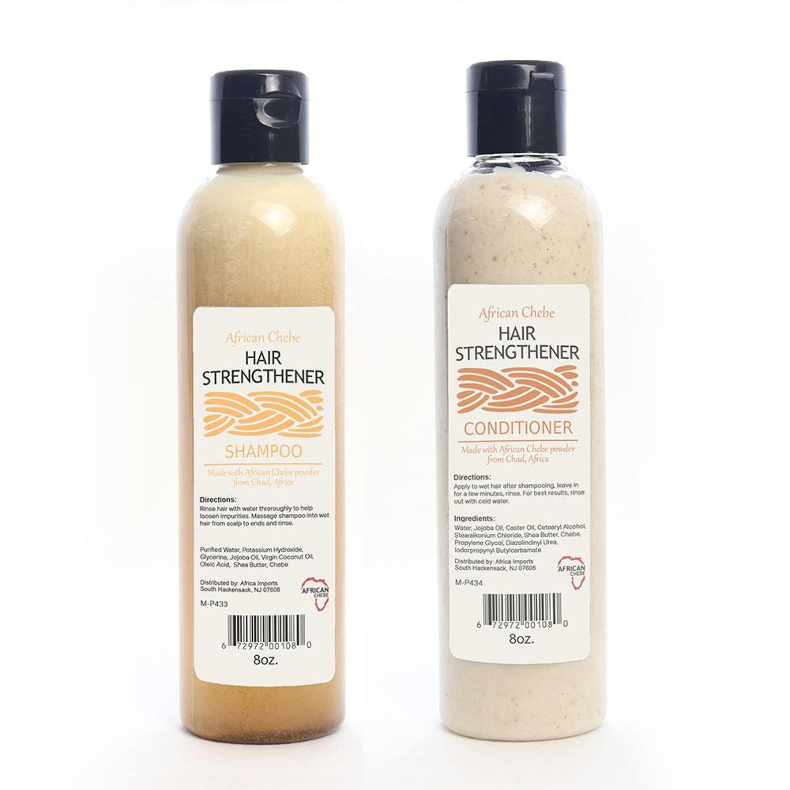 African Chebe Hair Strengthening Shampoo & Conditioner | Made in Africa ...