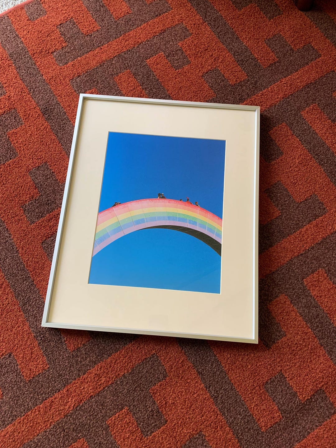 Rainbow Road Burning Man Festival 35mm Photo Wall Art Print With Frame ...