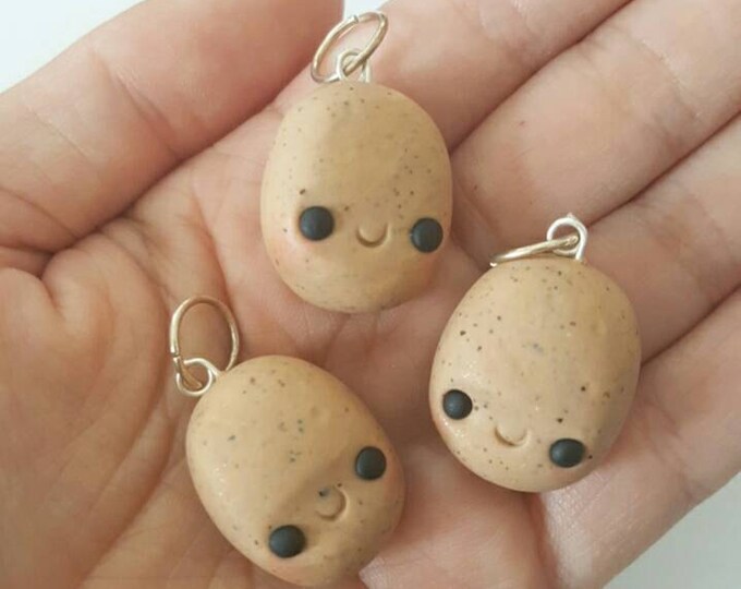 Potatoe Charm Potato Polymer Clay Pendant Food Miniature - Etsy