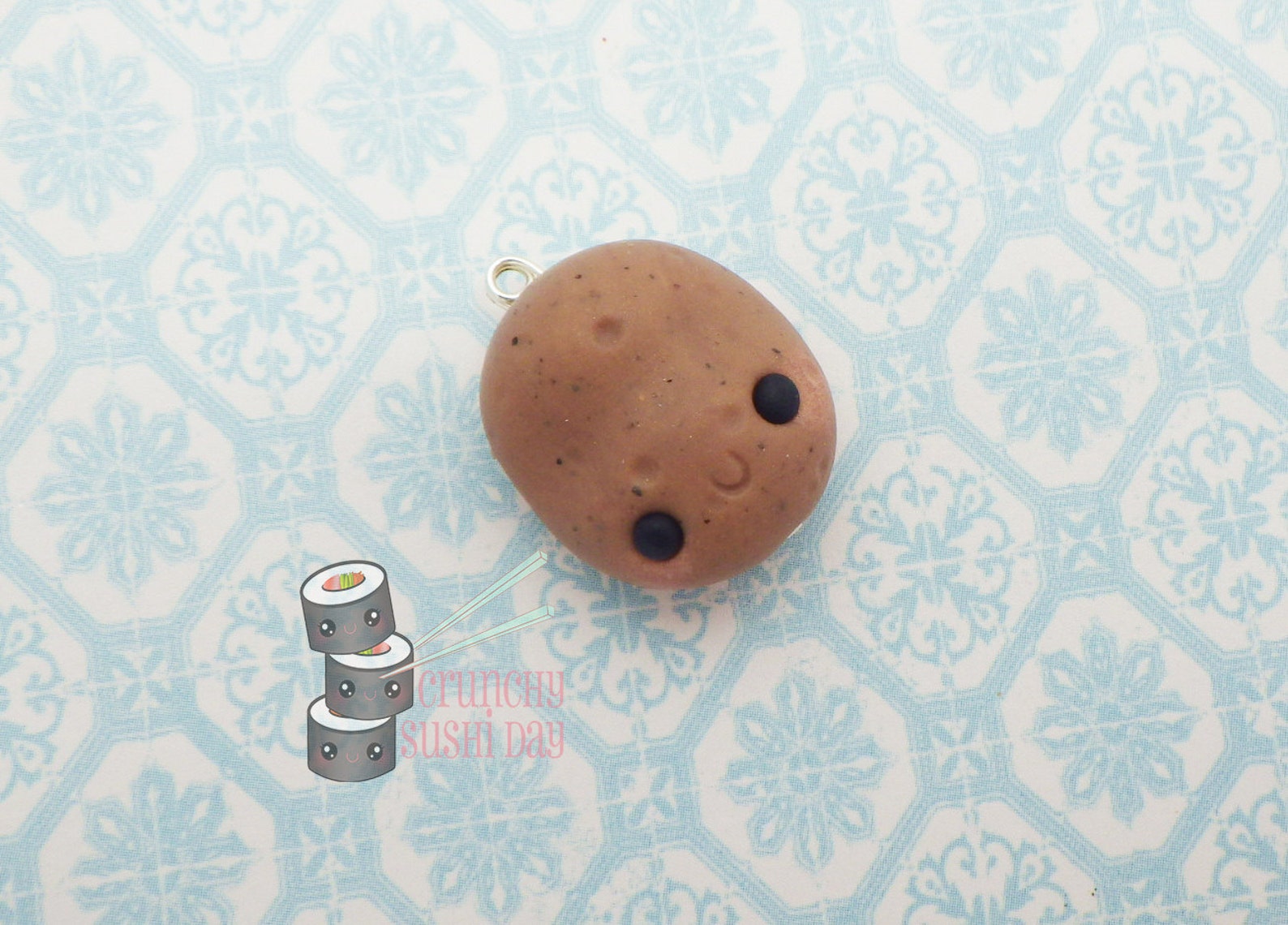 Potatoe Charm Potato Polymer Clay Pendant Food Miniature - Etsy