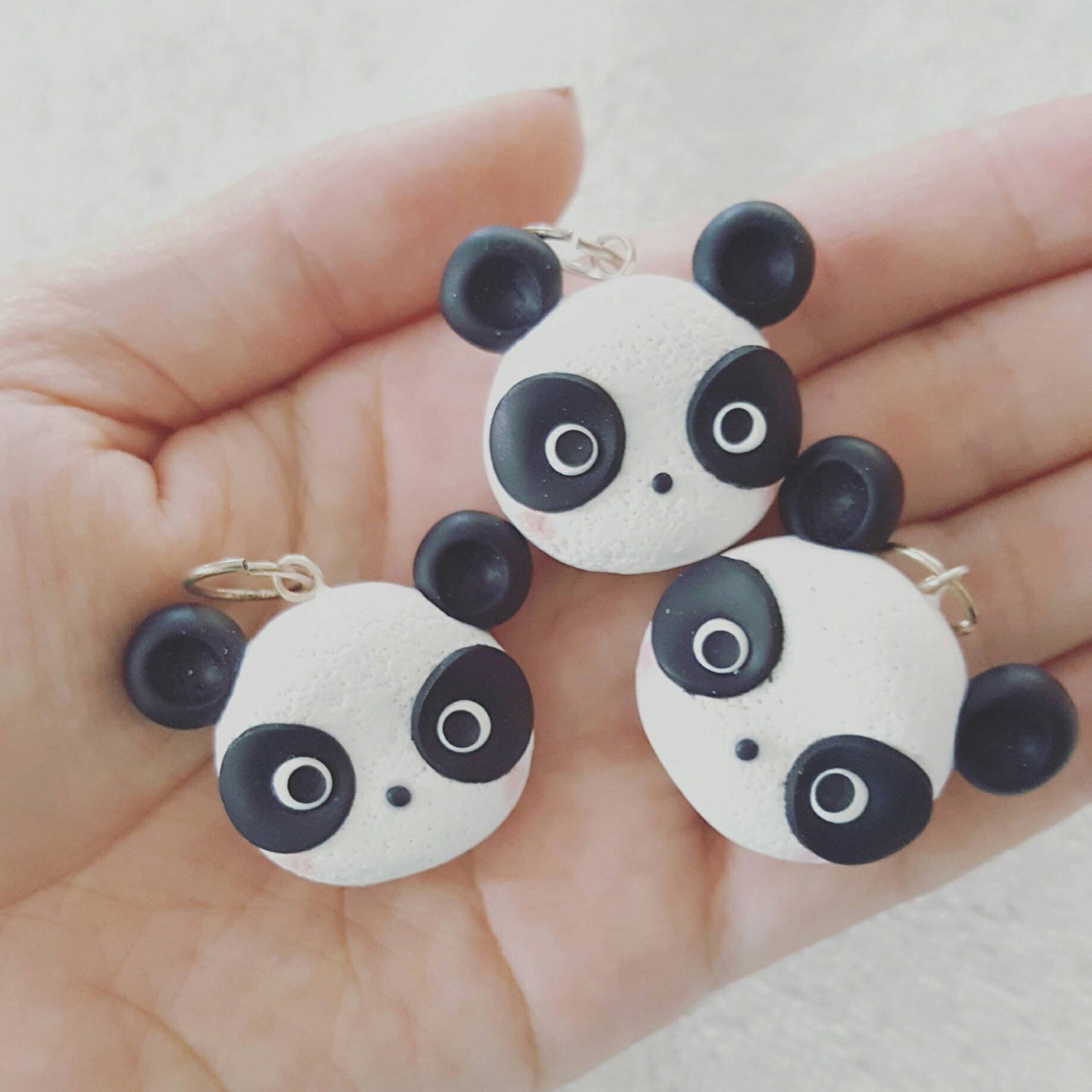 Cute Kawaii Panda Polymer Clay Charm Panda Polymer Clay | Etsy