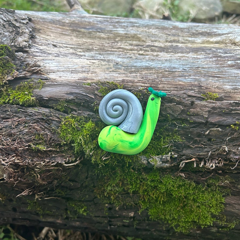 Polymer Clay Snail - Etsy