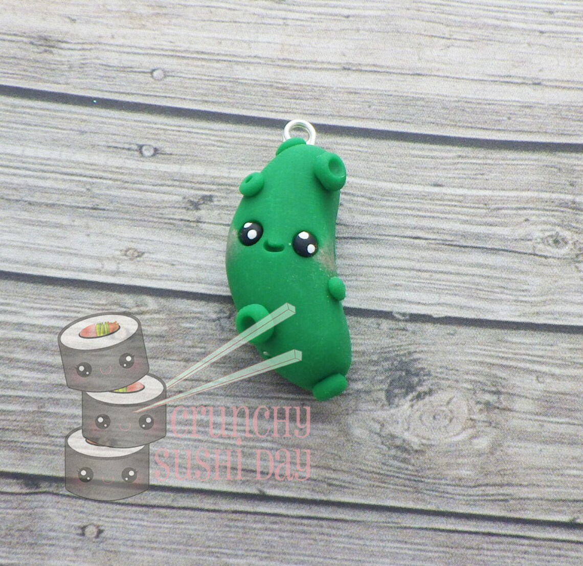 Pickle Charm Pickle Polymer Clay Pendant Food Miniature - Etsy