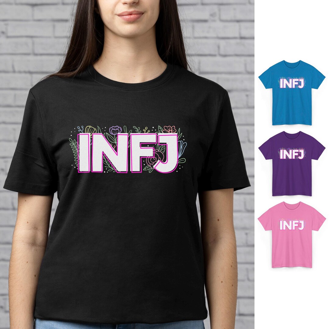 INFJ Introvert - MBTI Myers-briggs Personality Type Label - Colorful ...