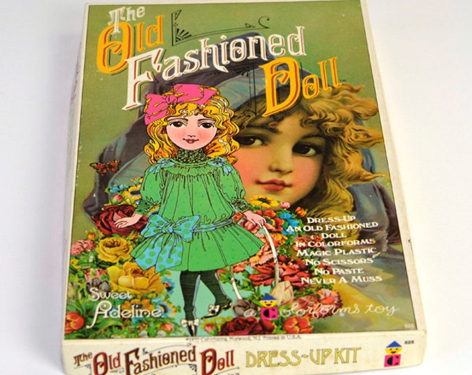 Old Fashioned Doll by Colorforms, 1970 - Vintage Dress-up Paper Doll ...