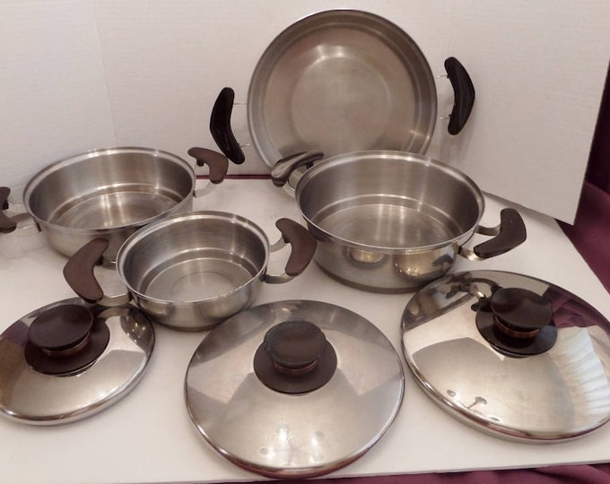Vintage Presto Pride Copper Bottom Waterless Covered Pots and Pans - Etsy
