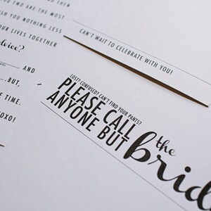 Call Anyone but the Bride PDF - Etsy