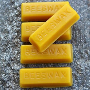 100% Natural Beeswax Bars 1 Ounce (oz) Bees Wax Brick Pure Filtered for ...