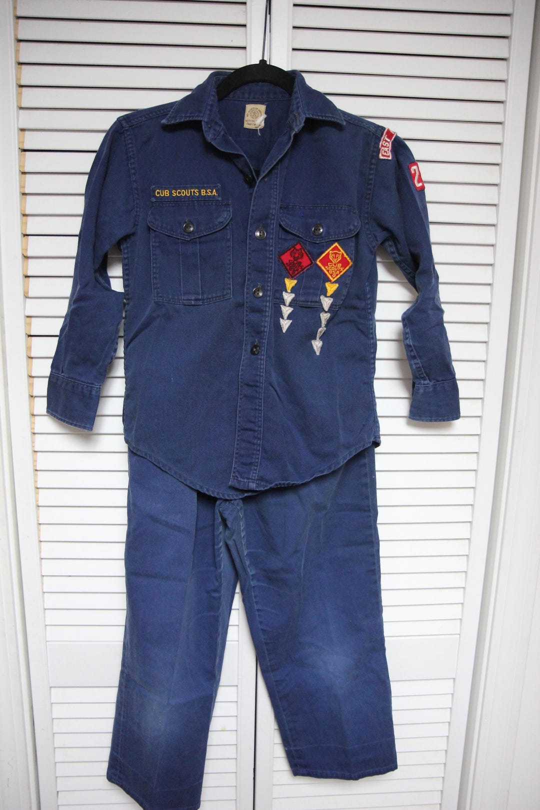 Authentic Vintage 70s Cub Scout Uniform With Scarves (boys 14-16) - Etsy