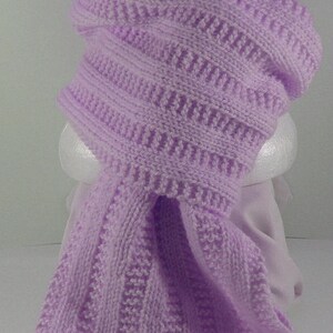 KNITTING PATTERN Garter Ribbed Scarf one Size Digital Download PDF - Etsy