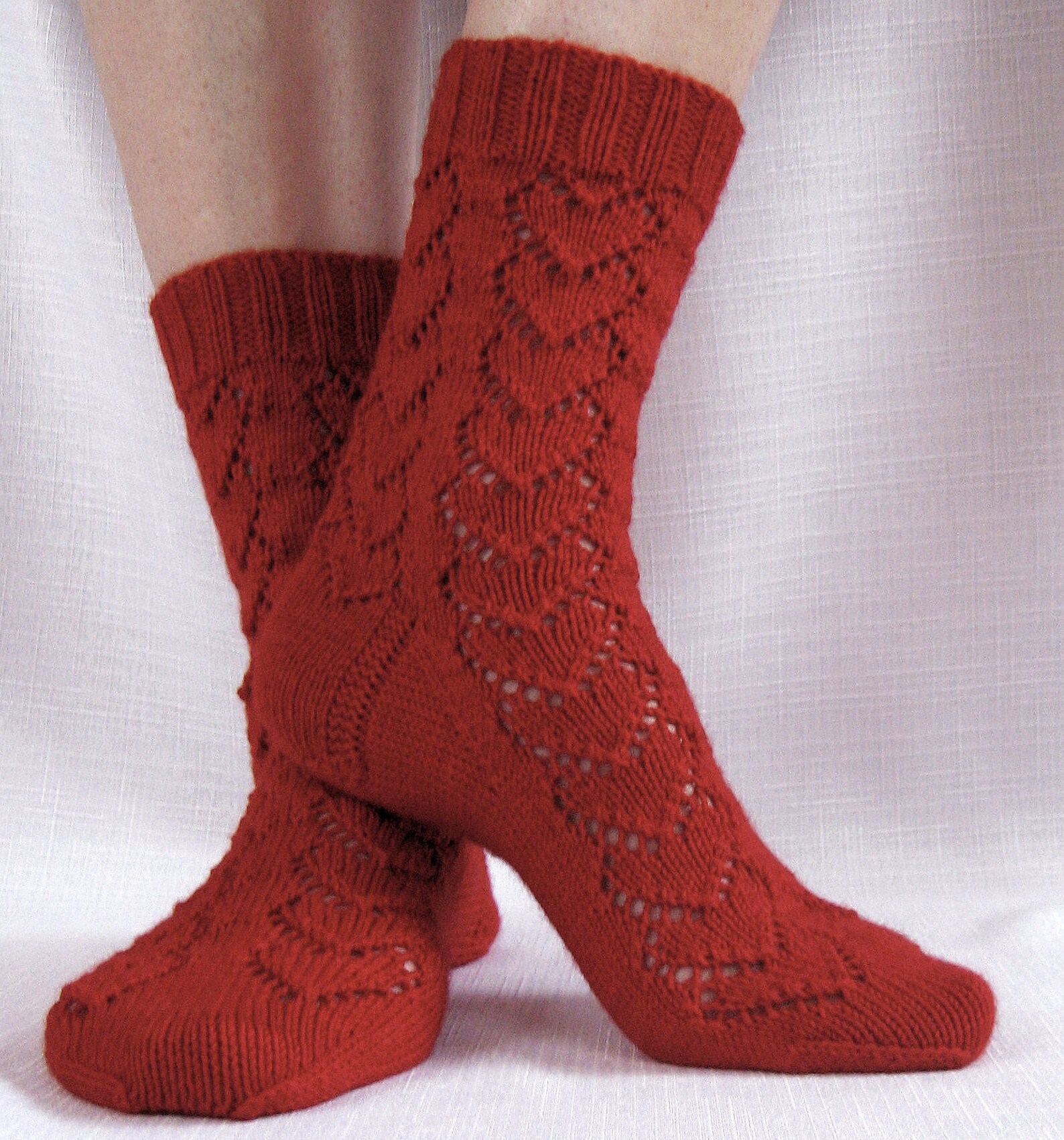 KNITTING PATTERN Hearts Forever Socks one Size Digital Download PDF - Etsy