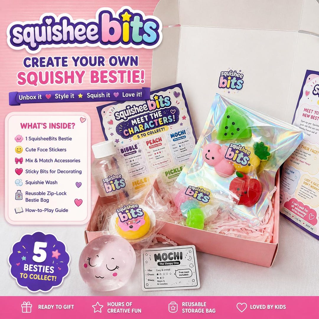 Squishy Toy Gift for Kids | Squisheebits Bestie Box | Customisable ...