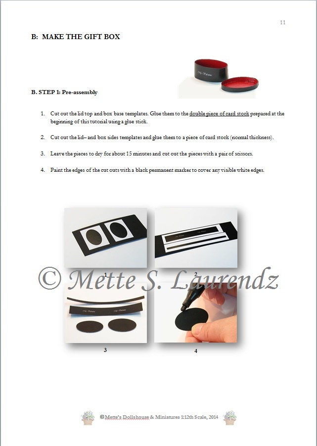 INSTANT DOWNLOAD - 1:12 Scale Miniature Flower Tutorial, My Sweet ...