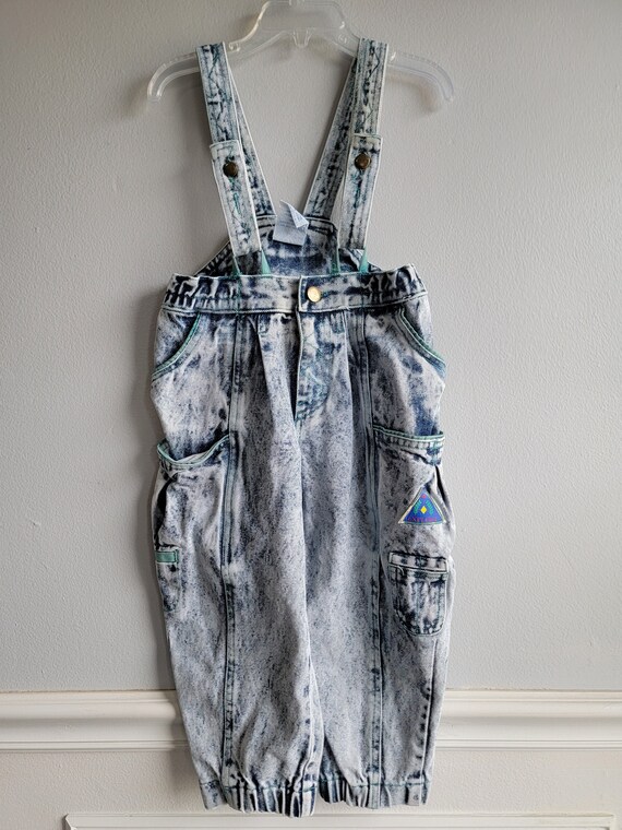 Vintage Boys Wild Boys Acid- Washed Denim Overalls wi… - Gem