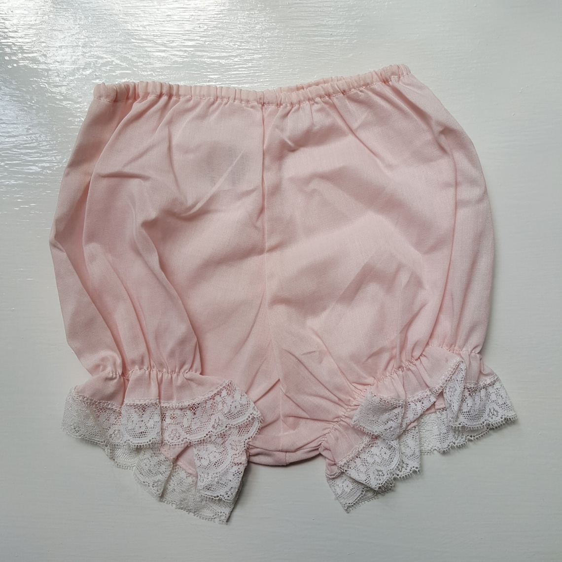 Vintage Baby Girl Pink Bloomers With Lace Sizes 0 and 3 - Etsy