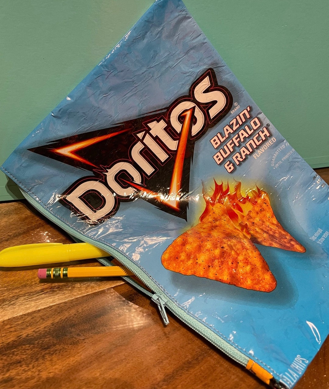 Upcycled Doritos Blazin Buffalo Ranch Chips Zip Case - Etsy