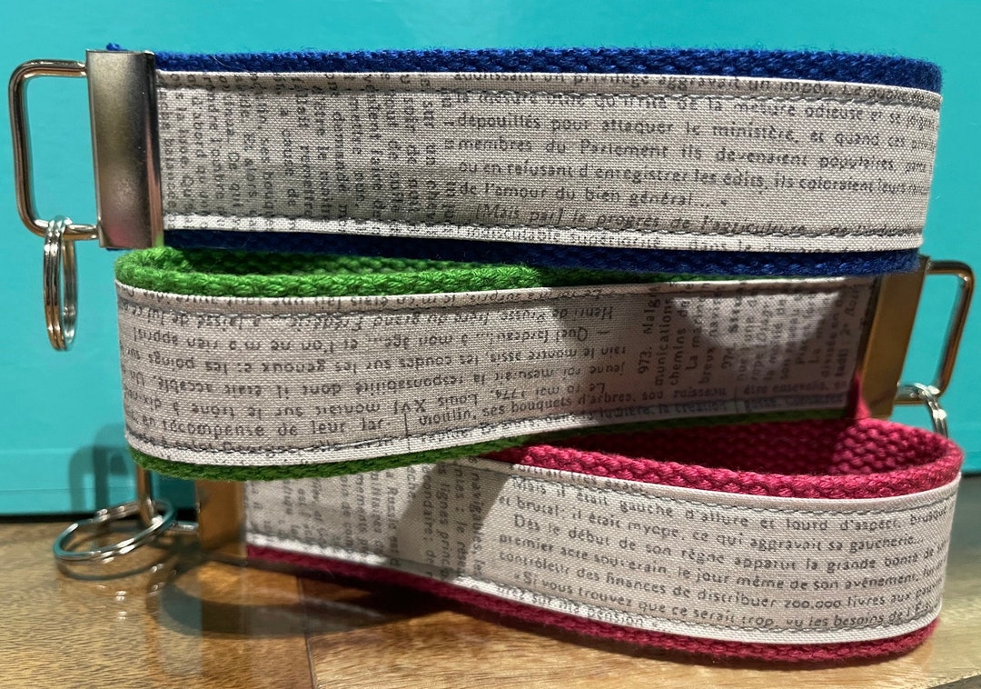 Keyfob Keychains Newspaper Print - Etsy