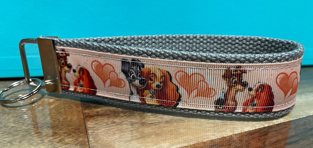 Keyfob Keychain Disney's Lady and the Tramp in Love - Etsy