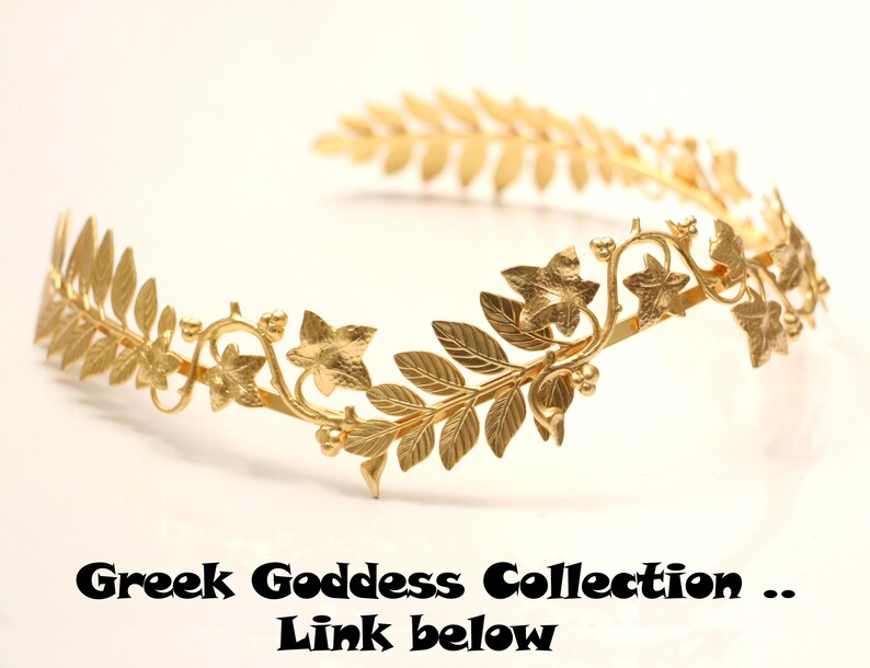 Greek Goddess Tiara Roman Princess Crown Headpiece. Bridal - Etsy