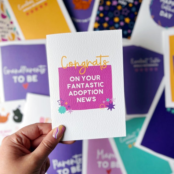 Adoption Card Foster Card Congratulations Adoption Card New - Etsy